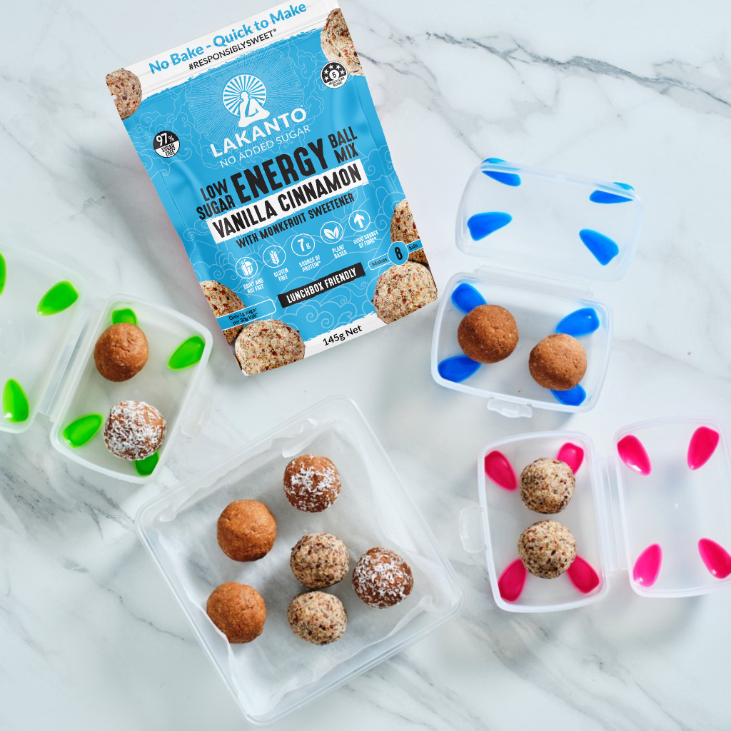 Low Sugar Energy Ball Mix Vanilla Cinnamon 145g – Lakanto NZ